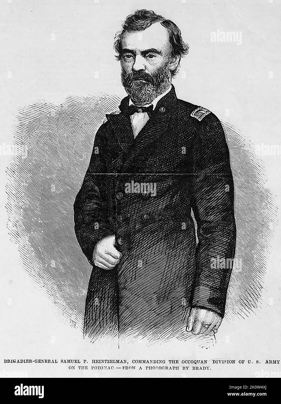 Portrait of Brigadier General Samuel Peter Heintzelman, commanding the ...