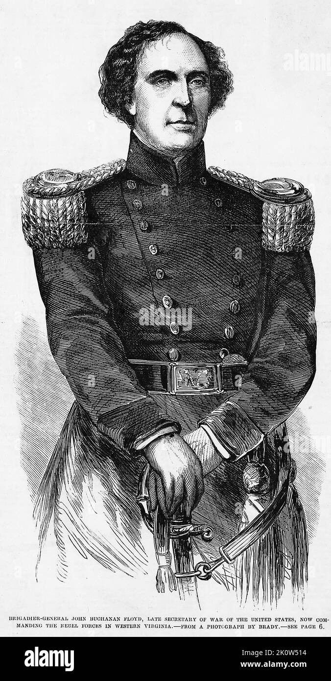 Portrait of Brigadier General John Buchanan Floyd, late Secretary of ...