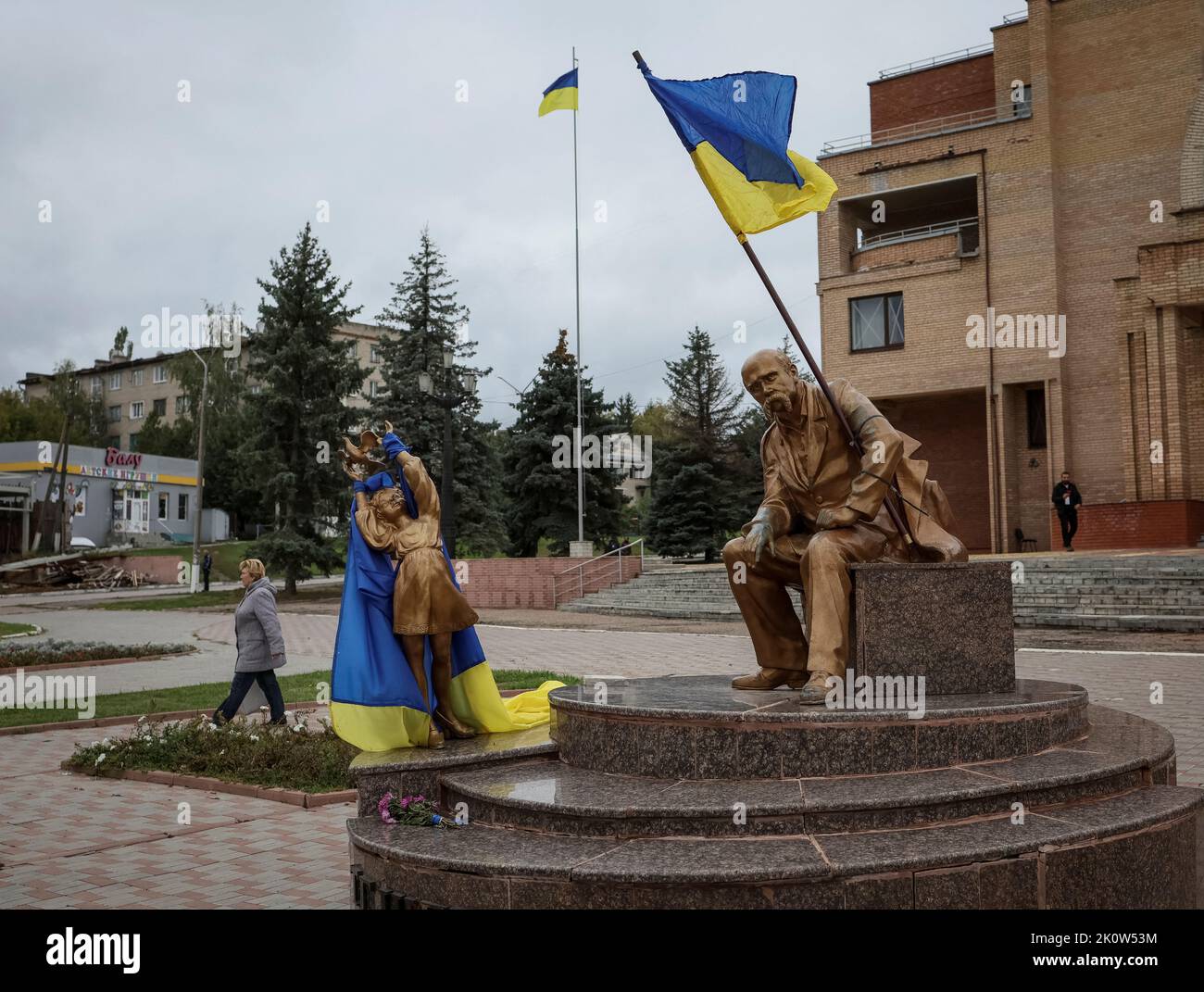 Taras shevchenko flag hi-res stock photography and images - Alamy