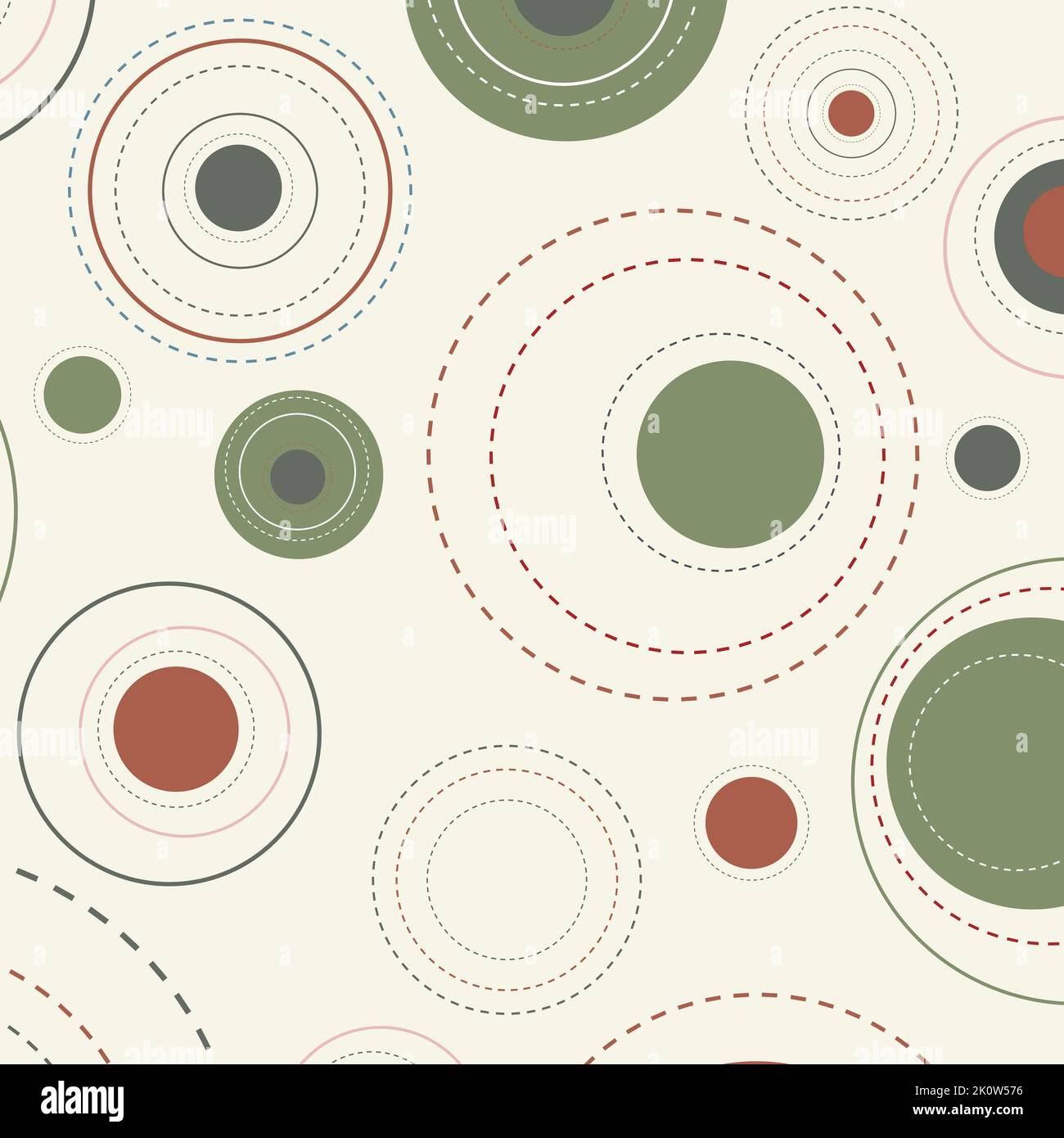 Minimal Line Circle Dot Geometric Pattern Background Stock Vector Image ...