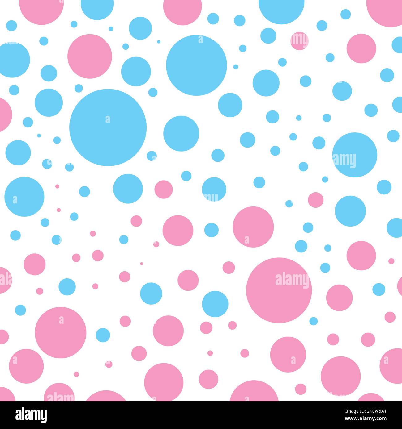 Polka Dot Pattern In Pink Blue Color Stock Vector Image And Art Alamy