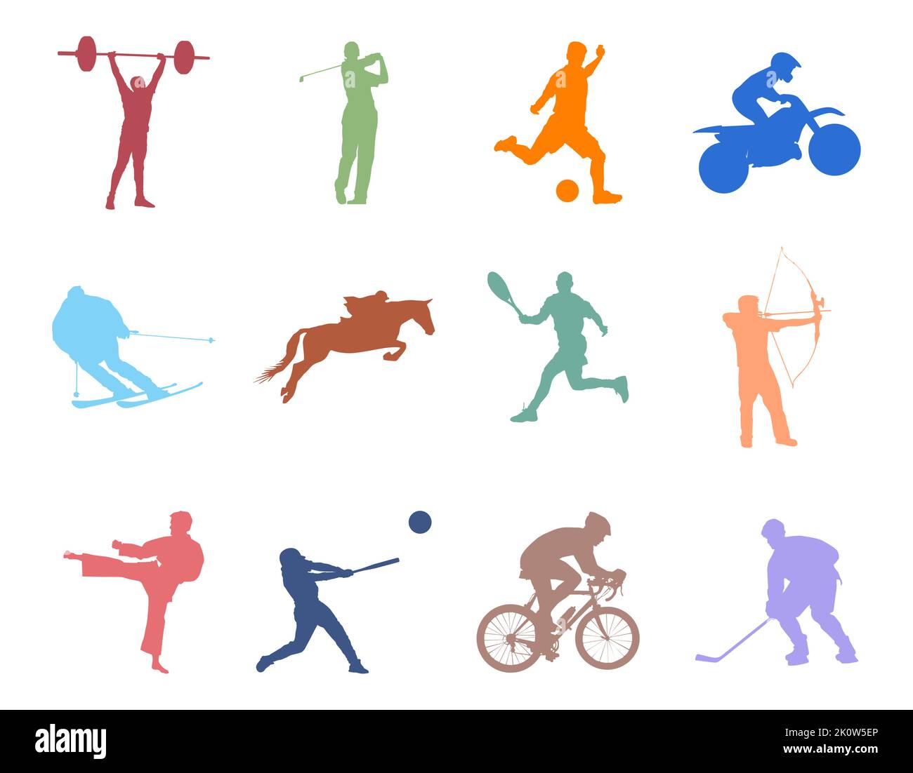 Basketball player silhouette set Stock Vector Images - Alamy