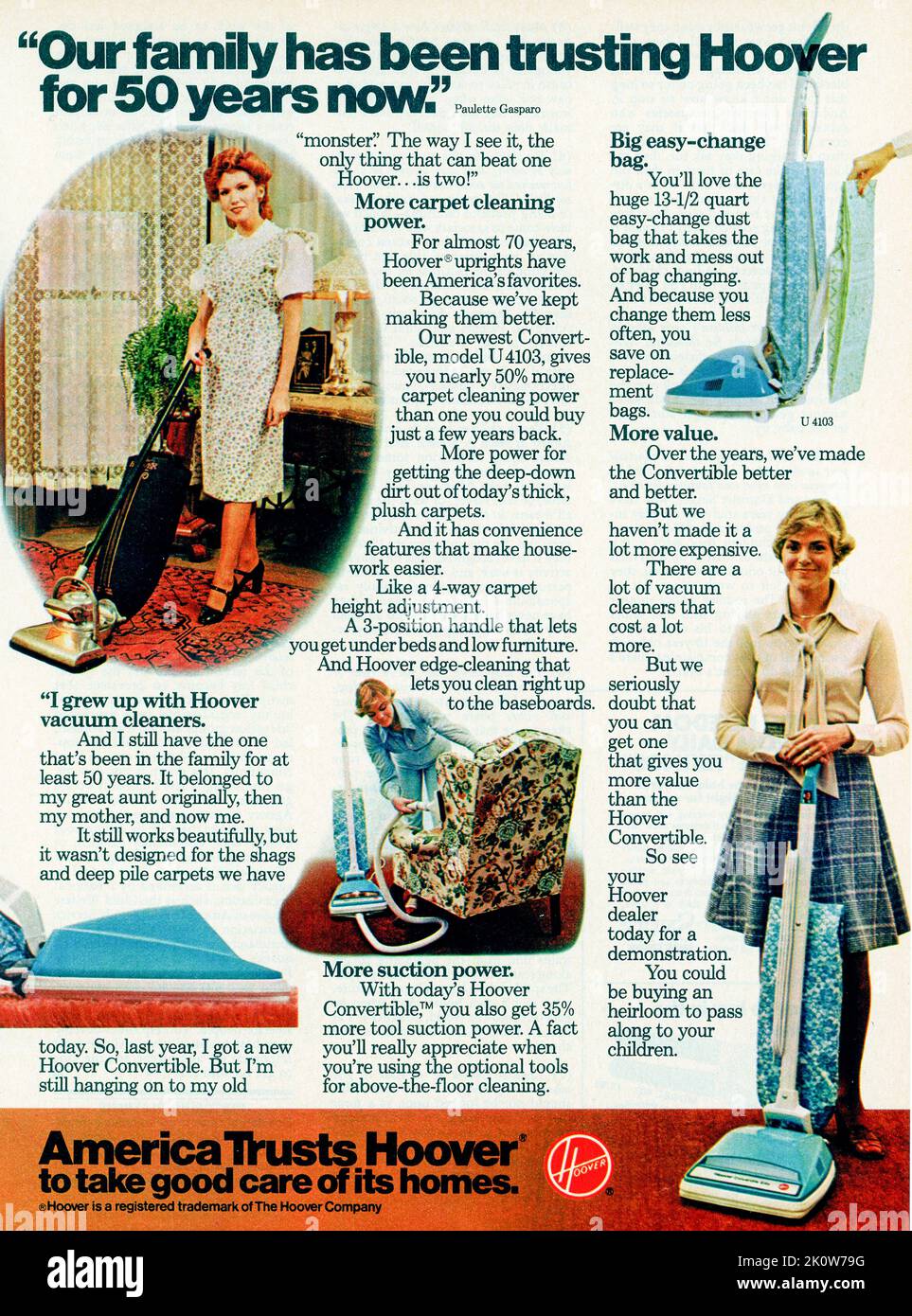 Vintage 19 May 1978 "Family Circle" magazine advert, USA Stock Photo ...