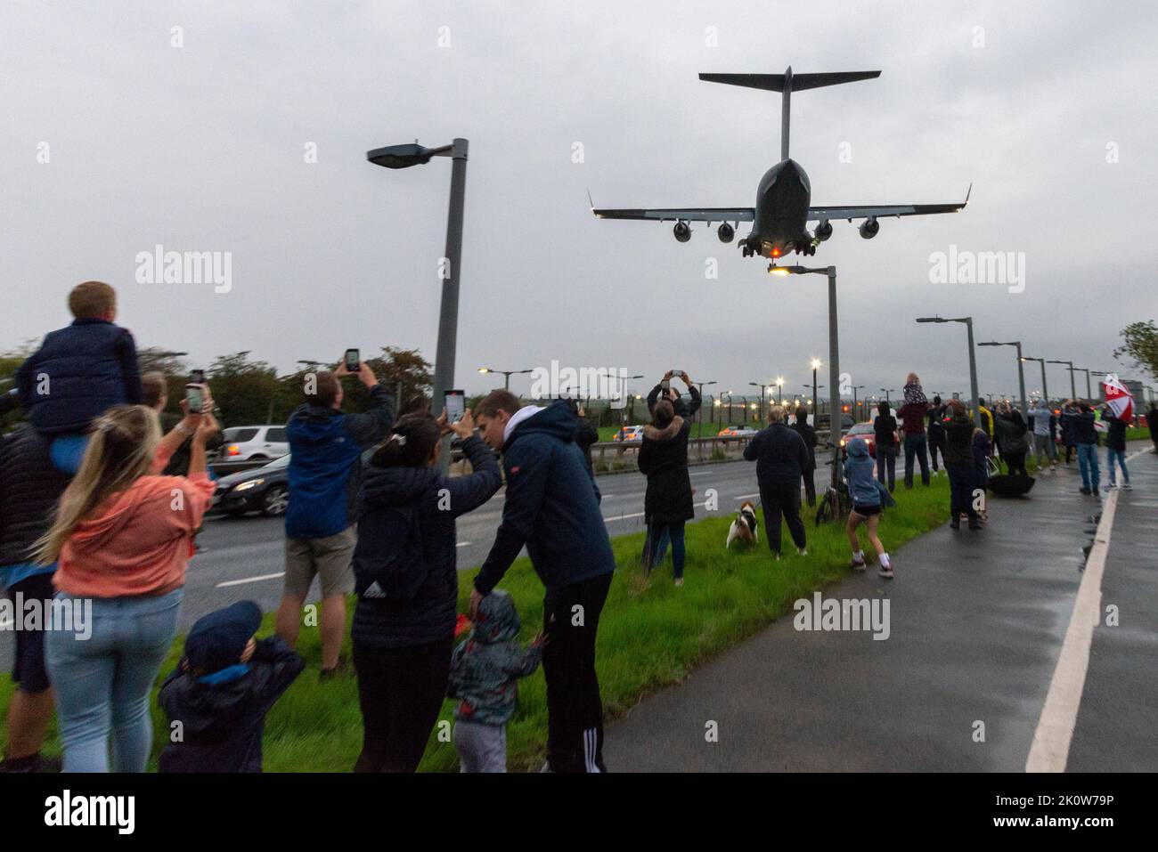 RAF Northolt, South Ruislip, London, UK. 13th Sep, 2022. The body of ...