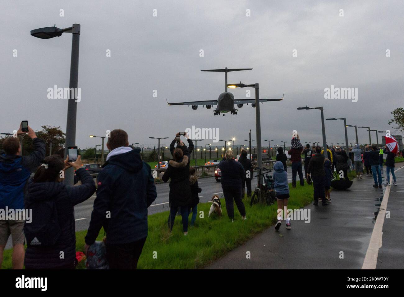 RAF Northolt, South Ruislip, London, UK. 13th Sep, 2022. The body of ...