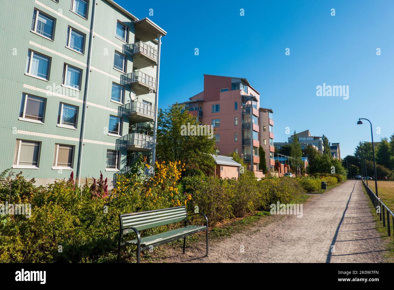 Apartment buildings, Meilahti district, Helsinki Stock Photo - Alamy