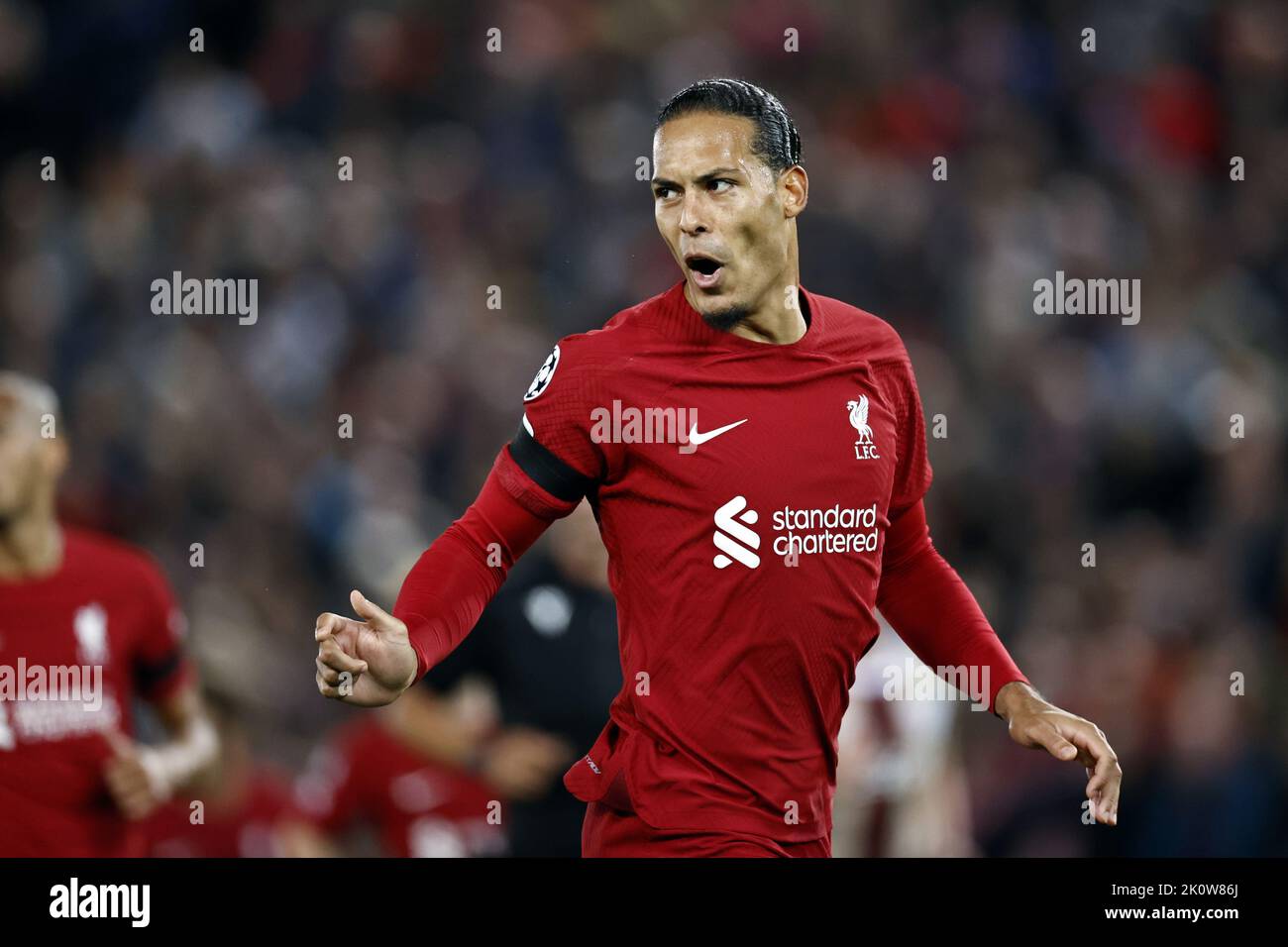 Liverpool, UK. 13th Sep, 2022. LIVERPOOL - Virgil van Dijk of Liverpool ...