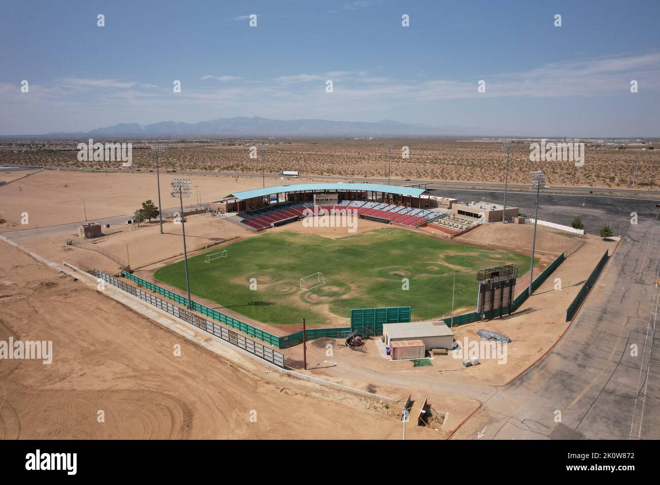 A bird's eye view of the empty stadium Stock Photo - Alamy