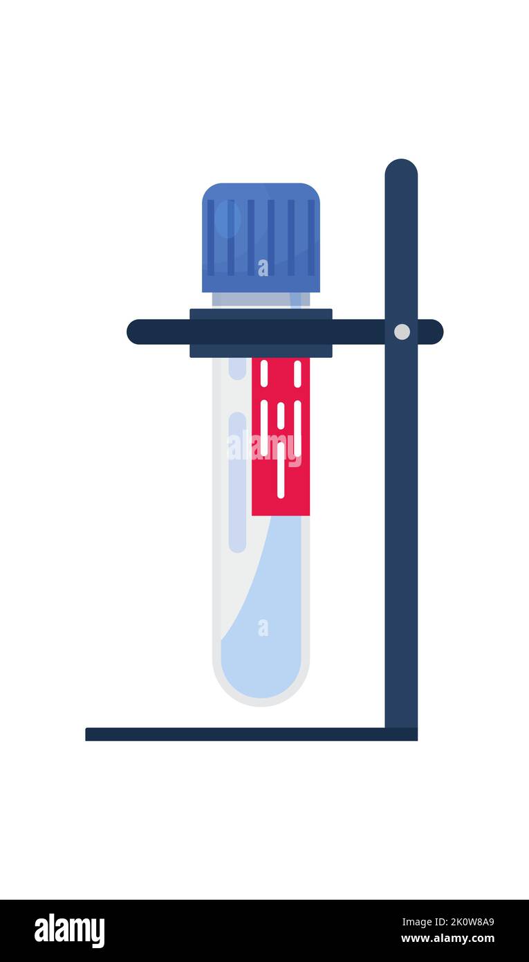 Test tube with tripod, medical equipment icon. Chemical or laboratory ...