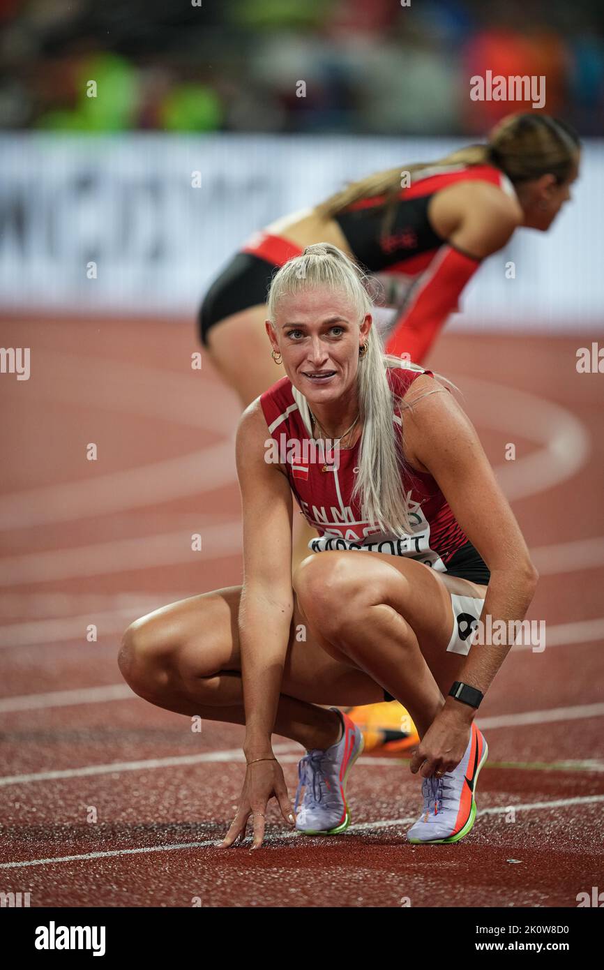 Ida Karstoft participating in the 200 meters of the European Athletics Championships in Munich ...