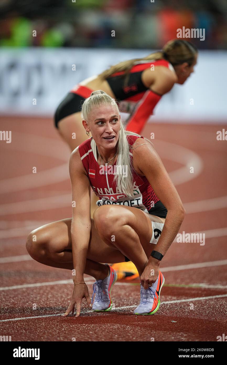 Ida Karstoft participating in the 200 meters of the European Athletics ...