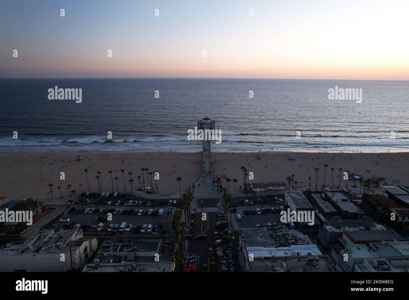 An aerial view of the Huntington Beach, CA Stock Photo - Alamy