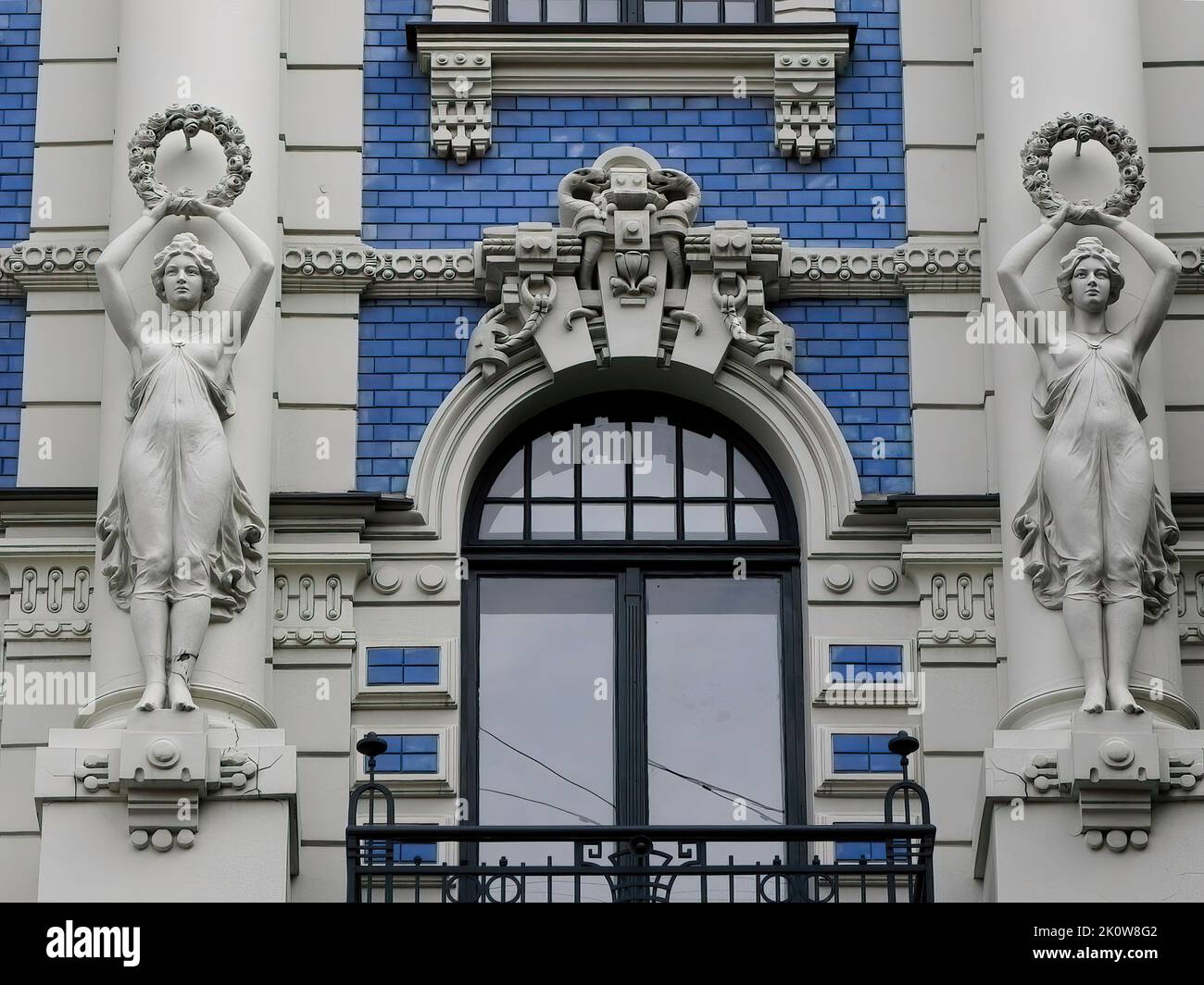 Some architectural details in the "Art Nouveau" style of the city of ...