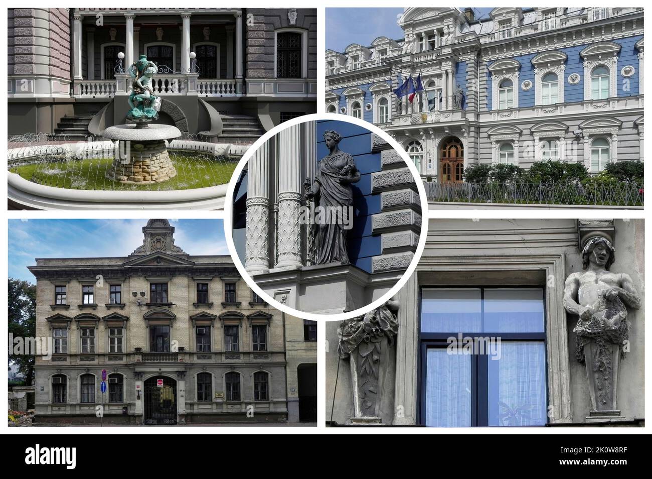 Some architectural details in the "Art Nouveau" style of the city of ...