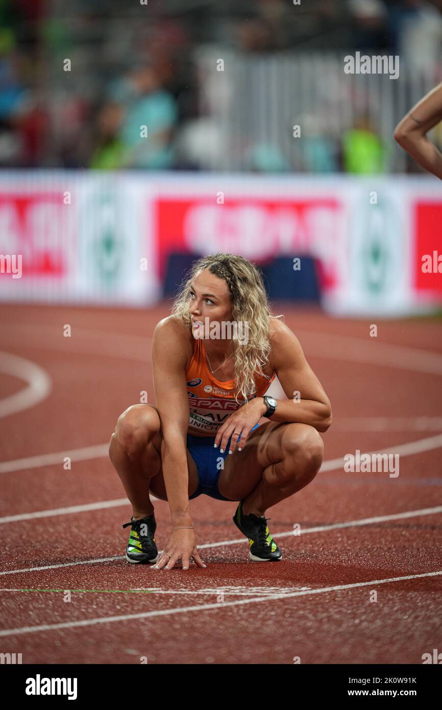 Lieke Klaver participating in the 200 meters of the European Athletics ...