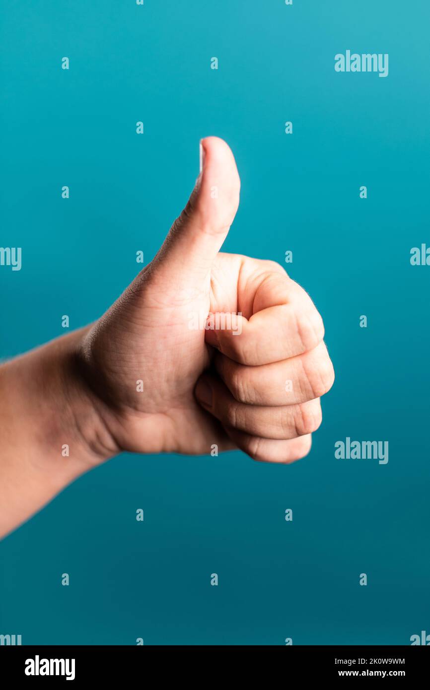 thumbs up gesture Stock Photo - Alamy
