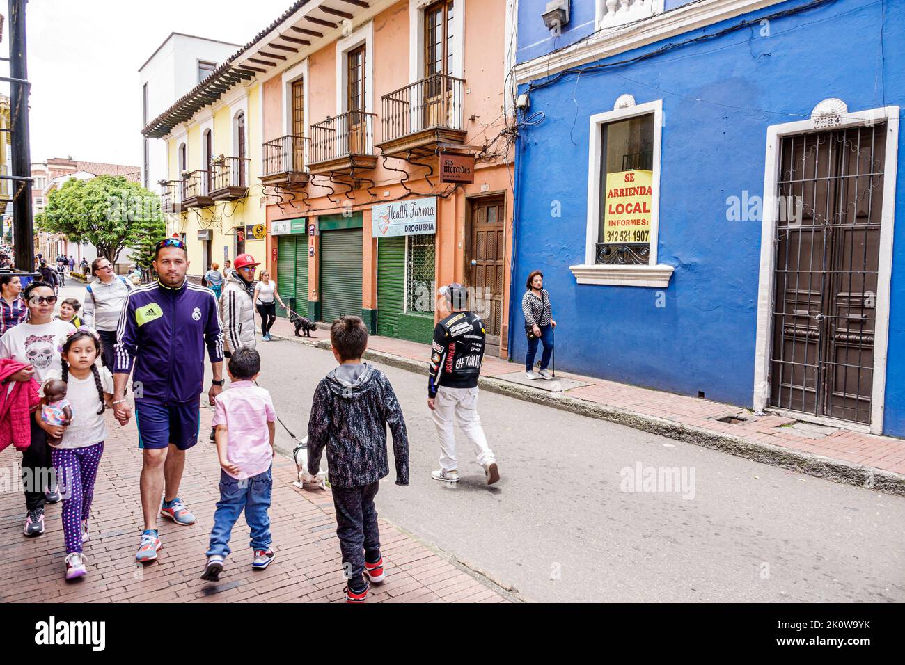 Bogota Colombia,La Candelaria Centro Historico central historic old ...