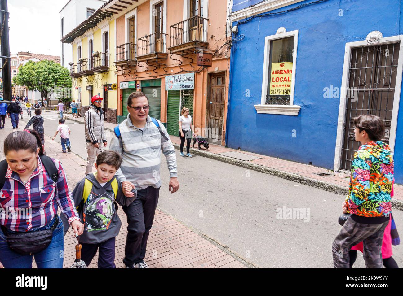 Bogota Colombia,La Candelaria Centro Historico central historic old ...