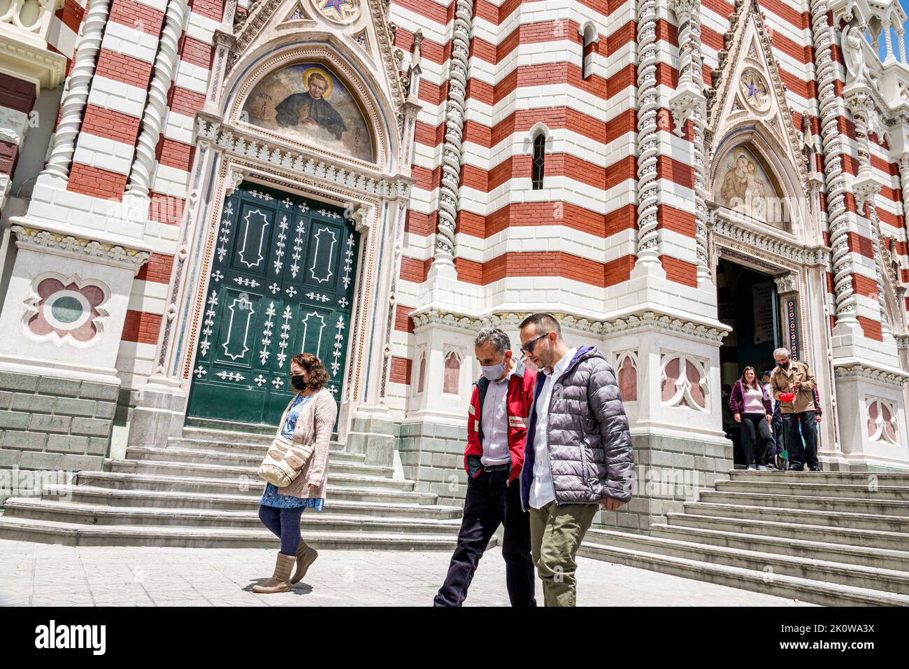 Man men male father adult son leaving after service mass hi-res stock ...