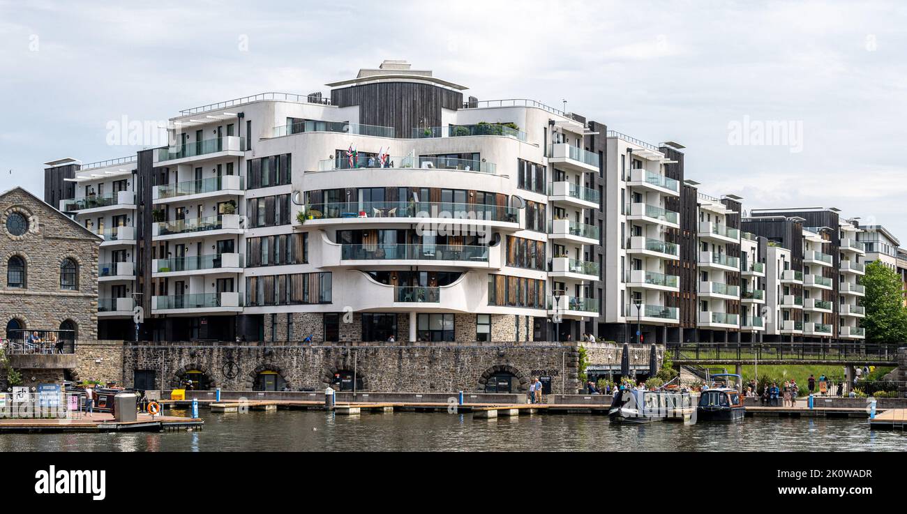 Invicta building on Bristol's popular Harbourside, England Stock Photo ...