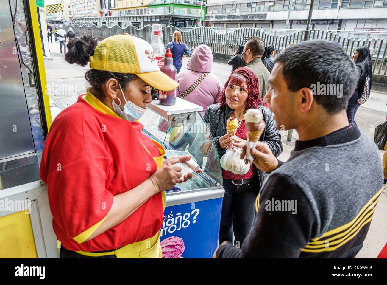 Counter woman women female employee worker working customer customers ...