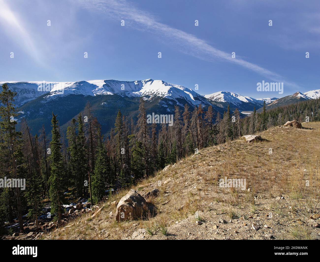 Immersed in the nature of the Rocky Mountains (Colorado USA), It is ...
