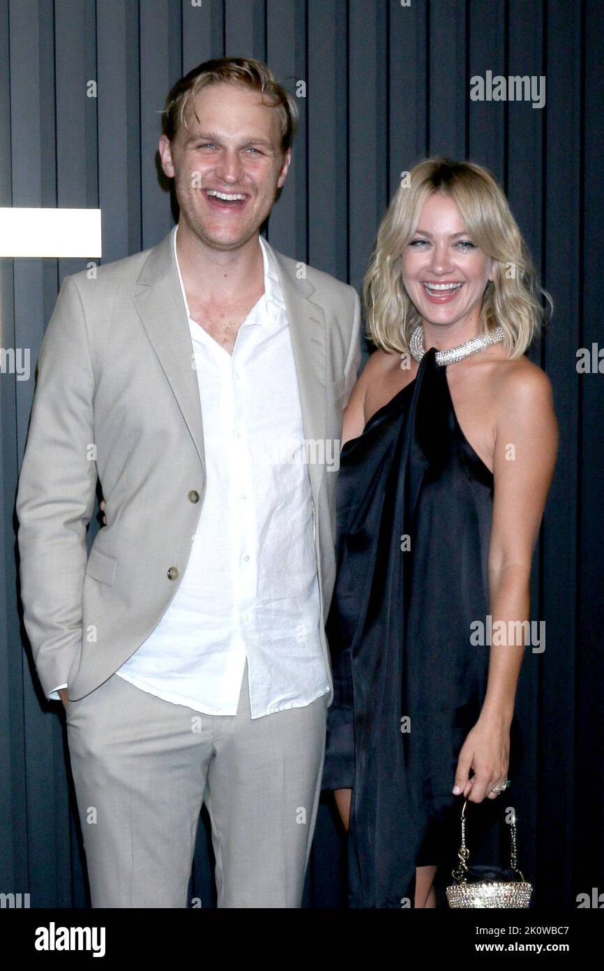 LOS ANGELES - SEP 12: Wyatt Russell, Meredith Hagner at the Apple TV+ ...