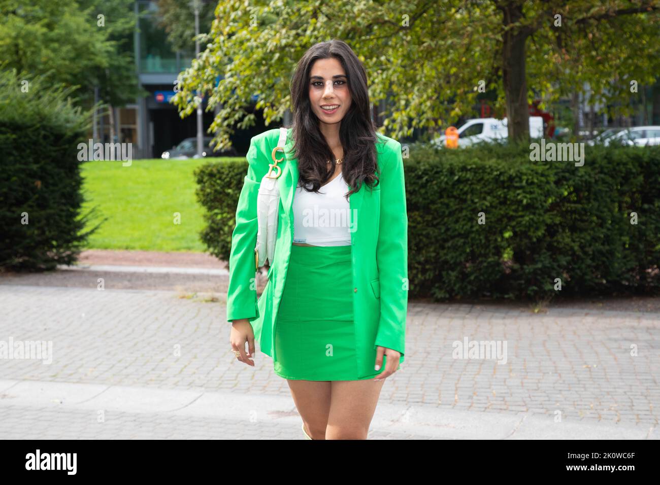 Gizem aka gizitime beim Mates Date Influencer Event auf der Berlin ...