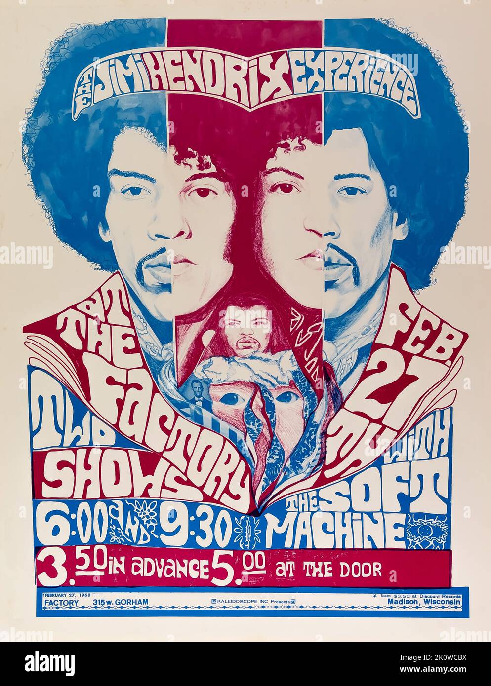 Jimi hendrix psychedelic poster hi-res stock photography and images - Alamy