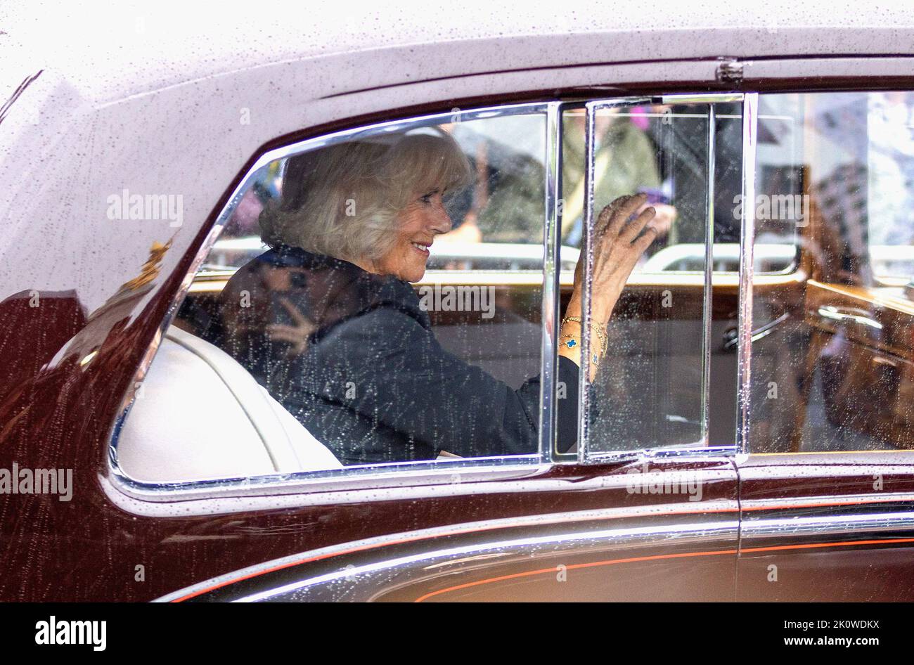 The Queen Consort leaves Buckingham Palace, London, ahead of the ...