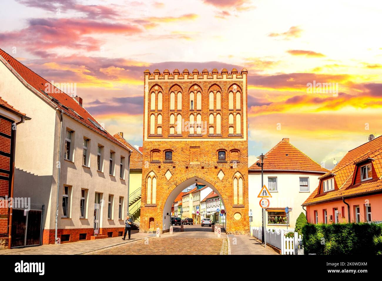 Historical church of Malchin, Mecklenburg Vorpommern, Germany Stock ...