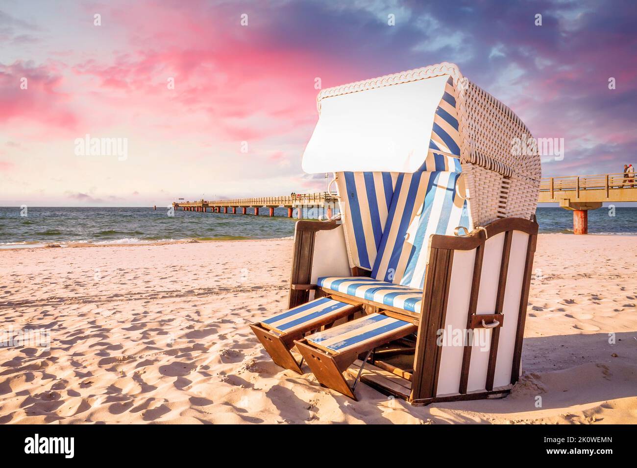 Beautiful Beach in Prerow, Mecklenburg Vorpommern, Germany Stock Photo ...