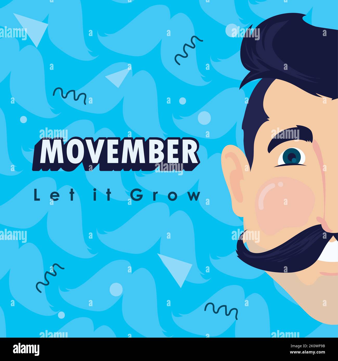 movember man cartel Stock Vector Image & Art - Alamy