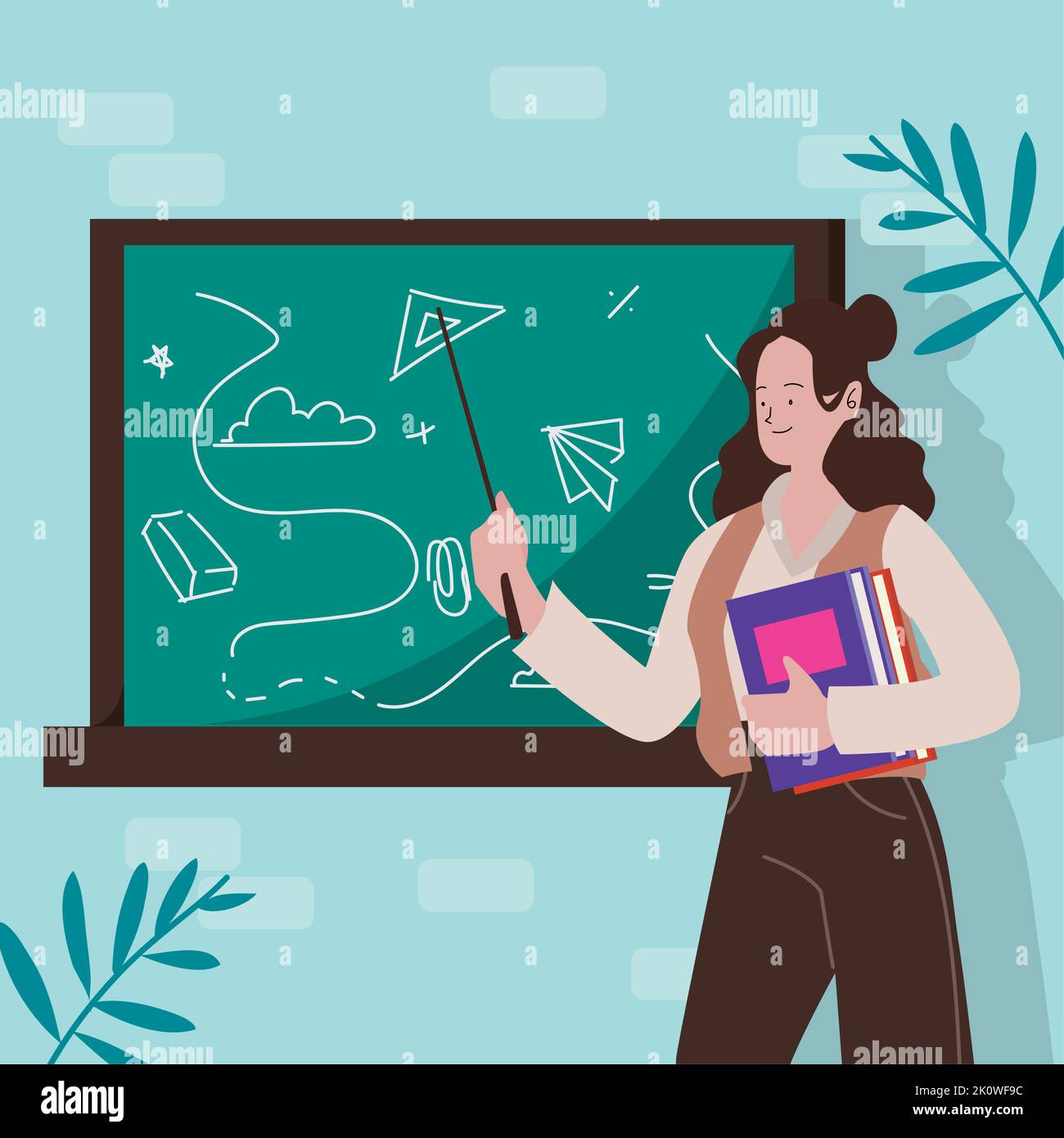 teacher giving a class Stock Vector Image & Art - Alamy