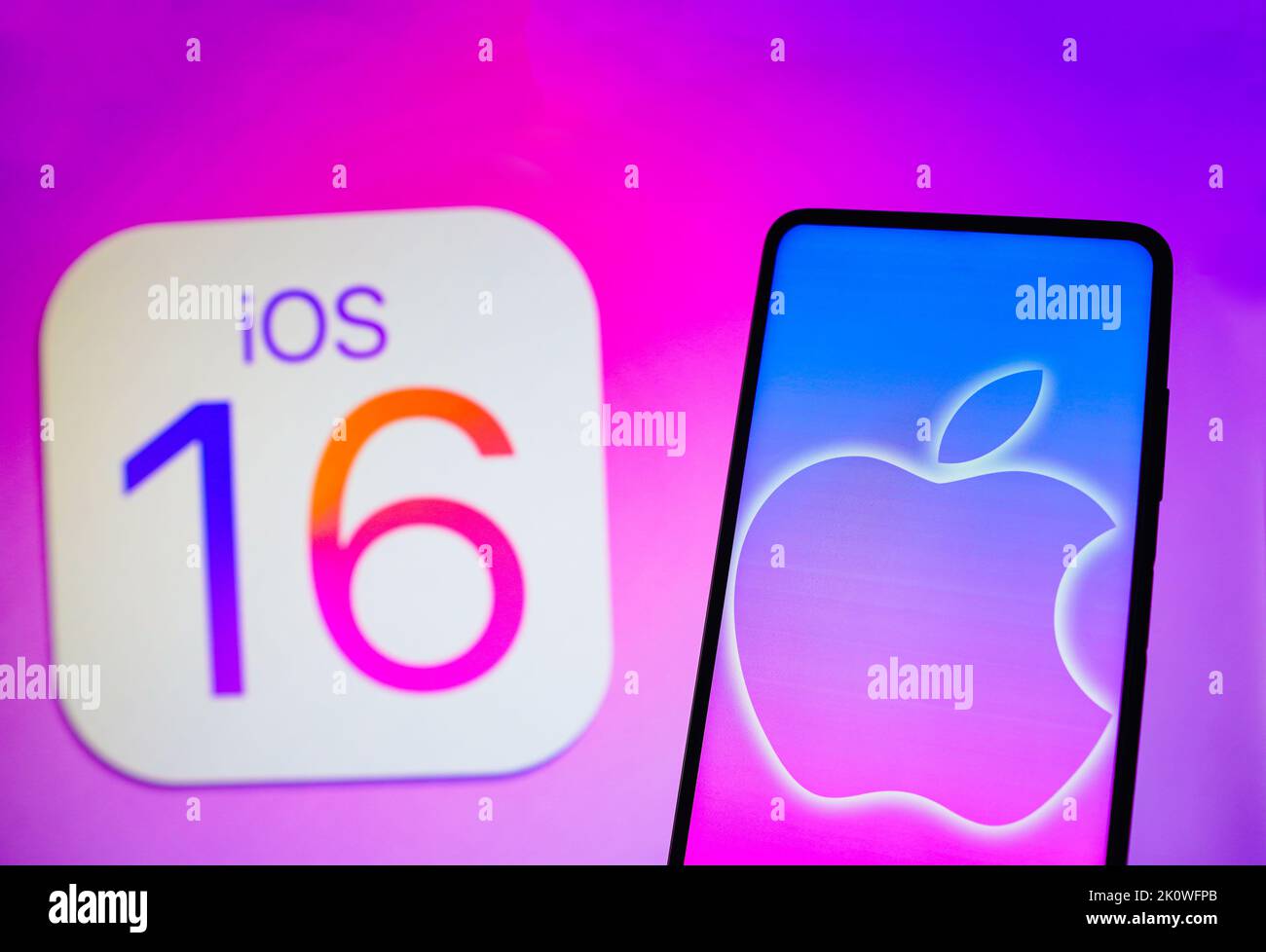 Brazil. 13th Sep, 2022. In this photo illustration, the Apple logo seen ...