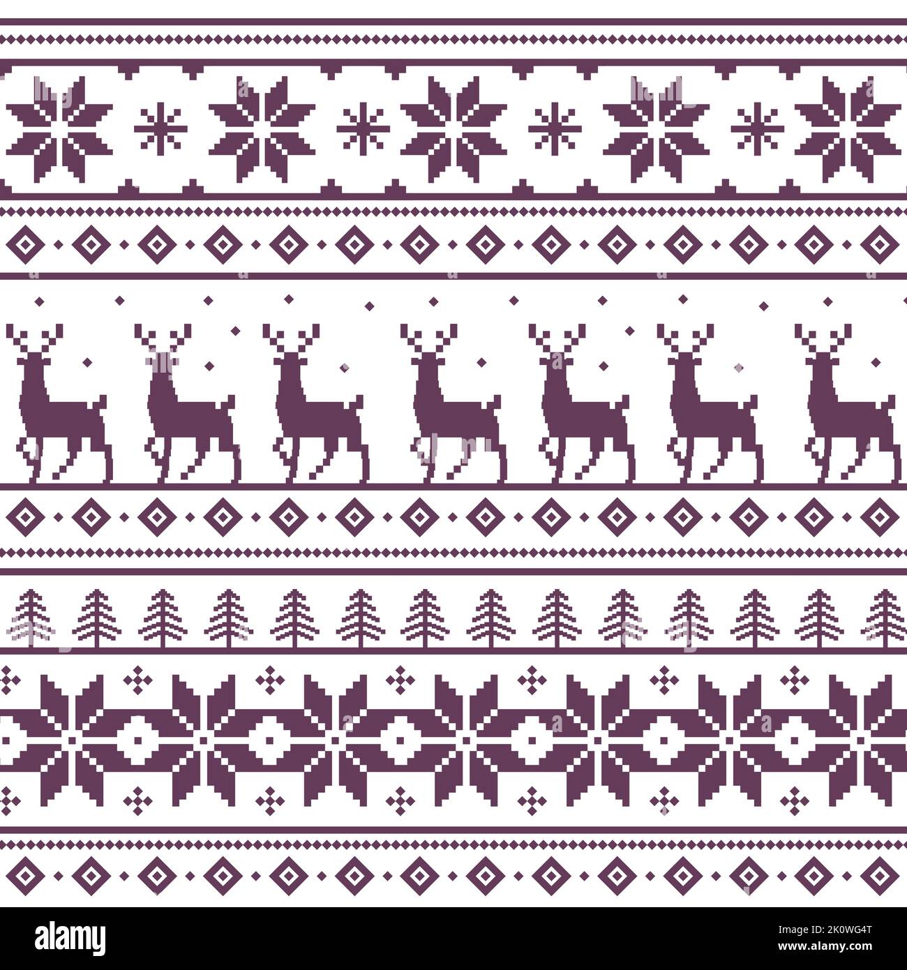 Christmas light panoramic background with drawings of deer and patterns ...