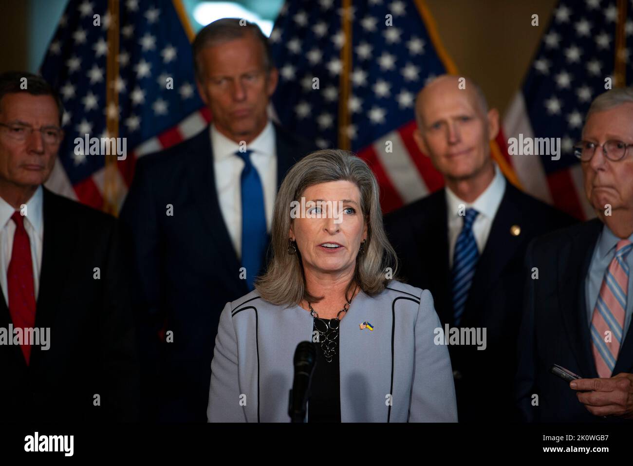United States Senator Joni Ernst (Republican of Iowa) offers remarks ...