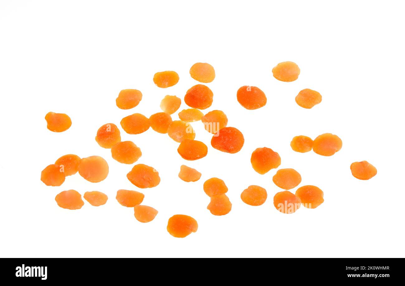 Split Red Lentils are lentils, Lens culinaris, without husks and ...