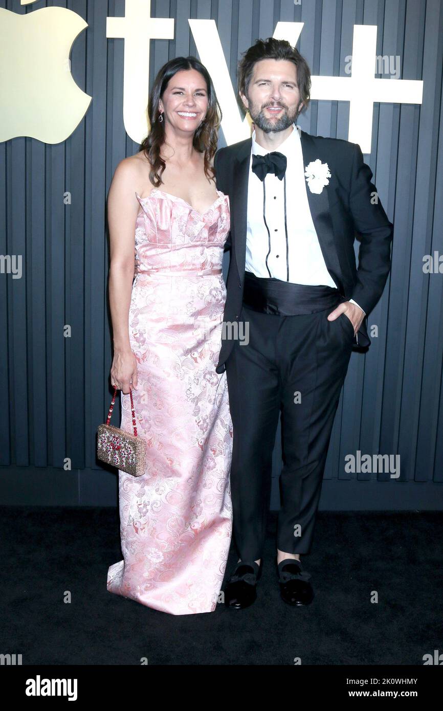 September 12, 2022, Los Angeles, CA, USA: LOS ANGELES - SEP 12: Naomi Scott, Adam Scott at the ...