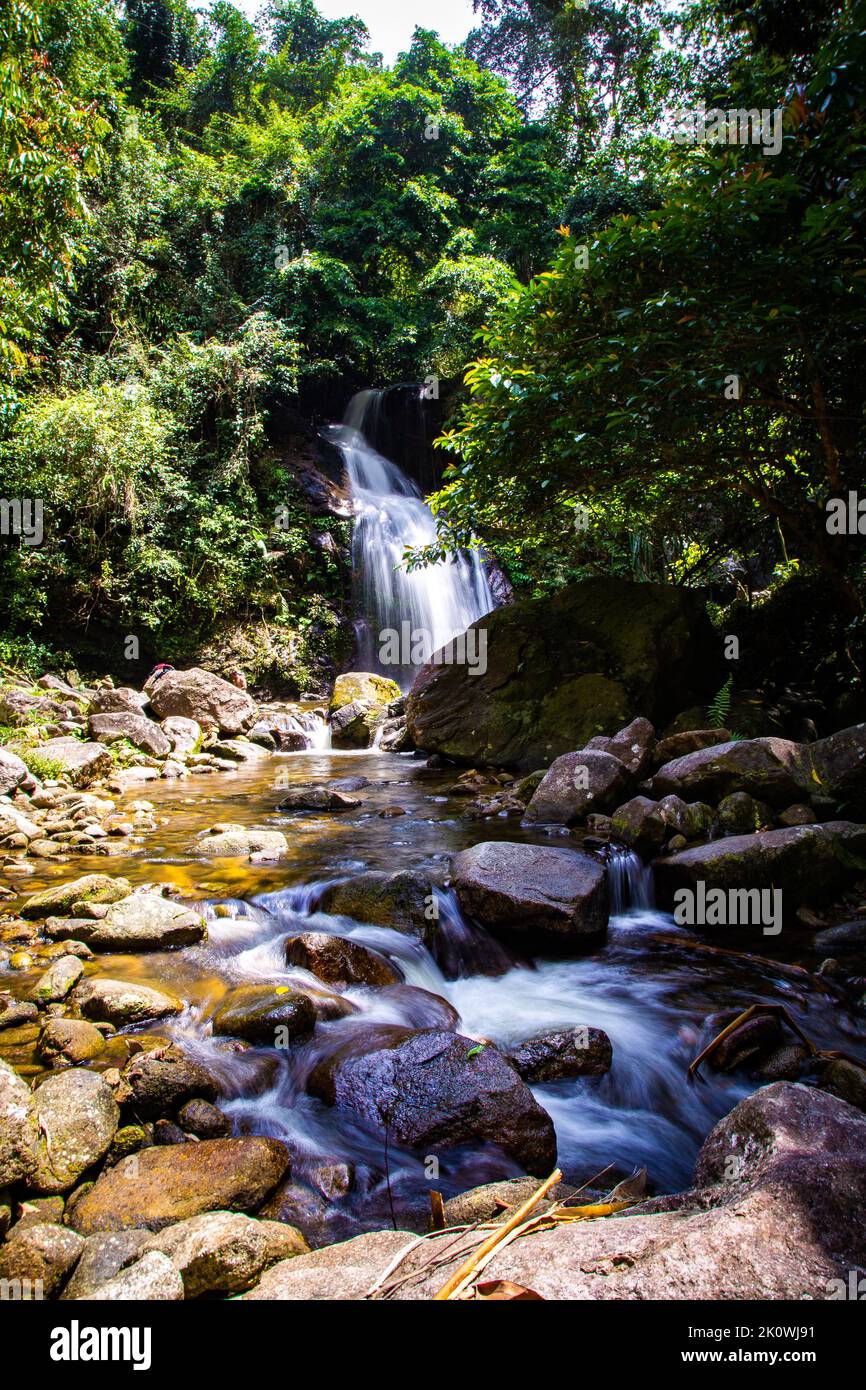 Tourist waterfall in rain hi-res stock photography and images - Alamy