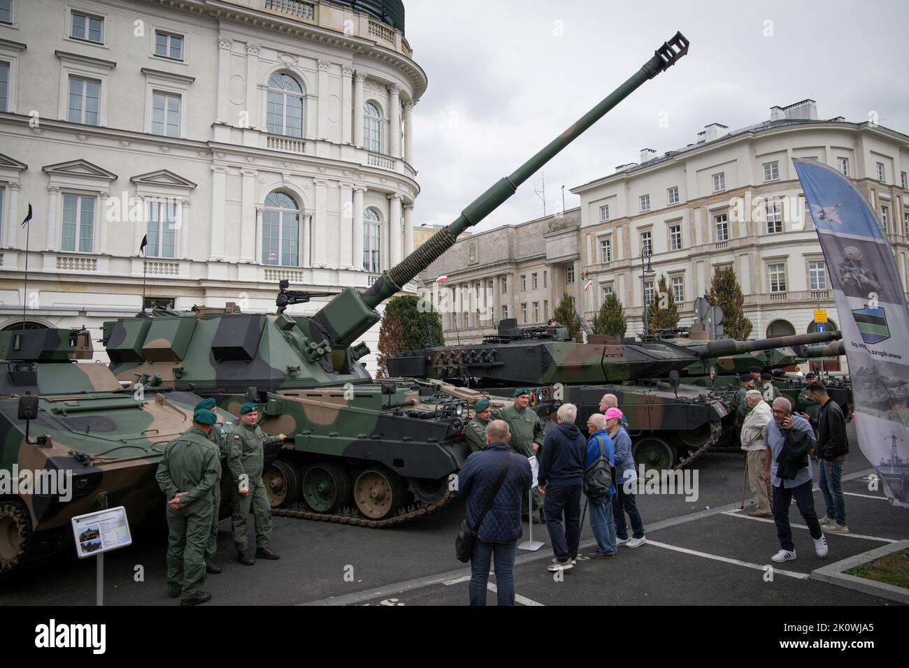 The turret of a Polsih Army AHS KRAB self-propelled tracked gun ...