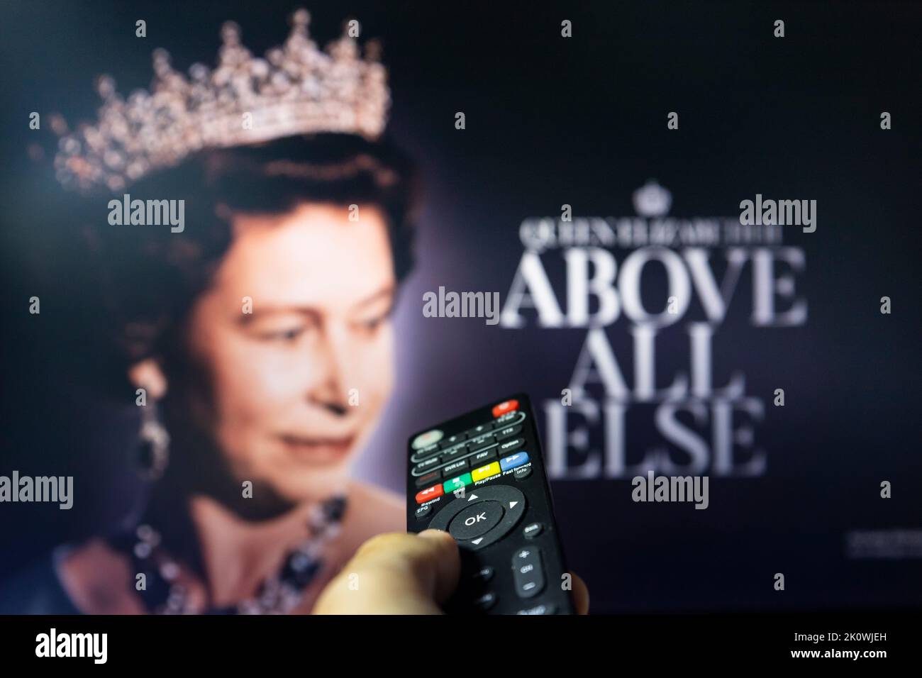 Belgrade, Serbia - September 12, 2022: Queen Elizabeth II passing ...