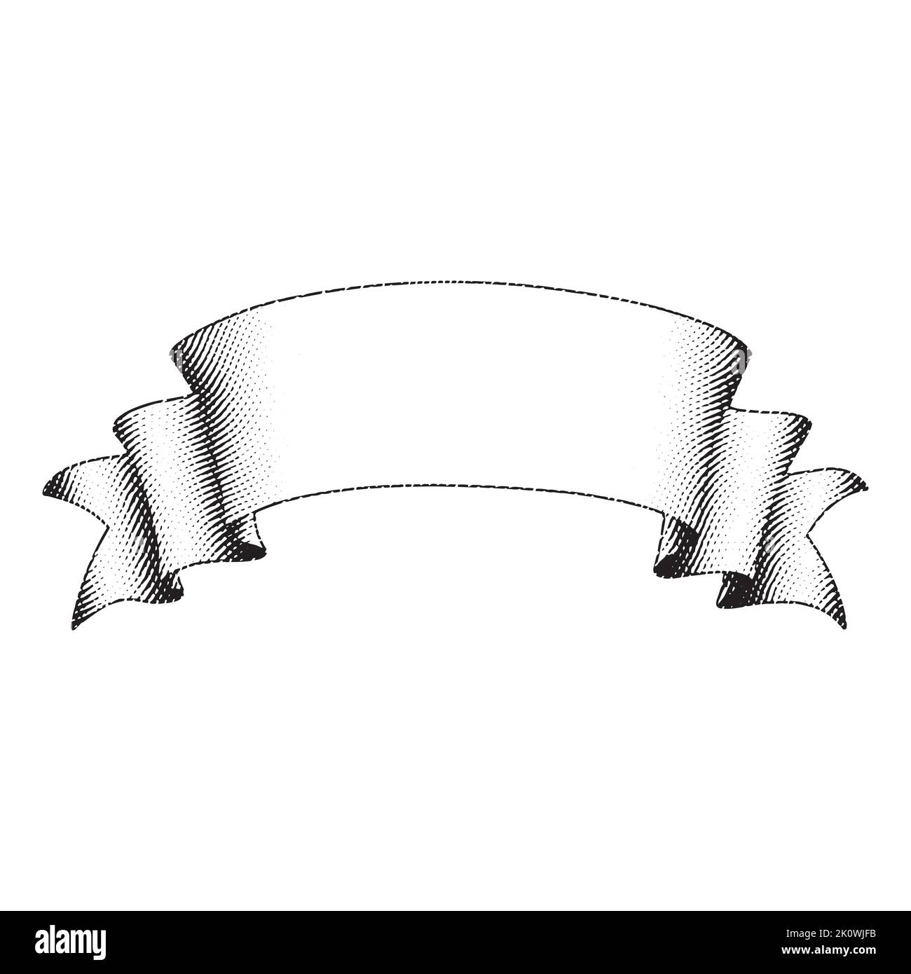 Illustration of Scratchboard Engraved Banner Stock Vector Image & Art ...