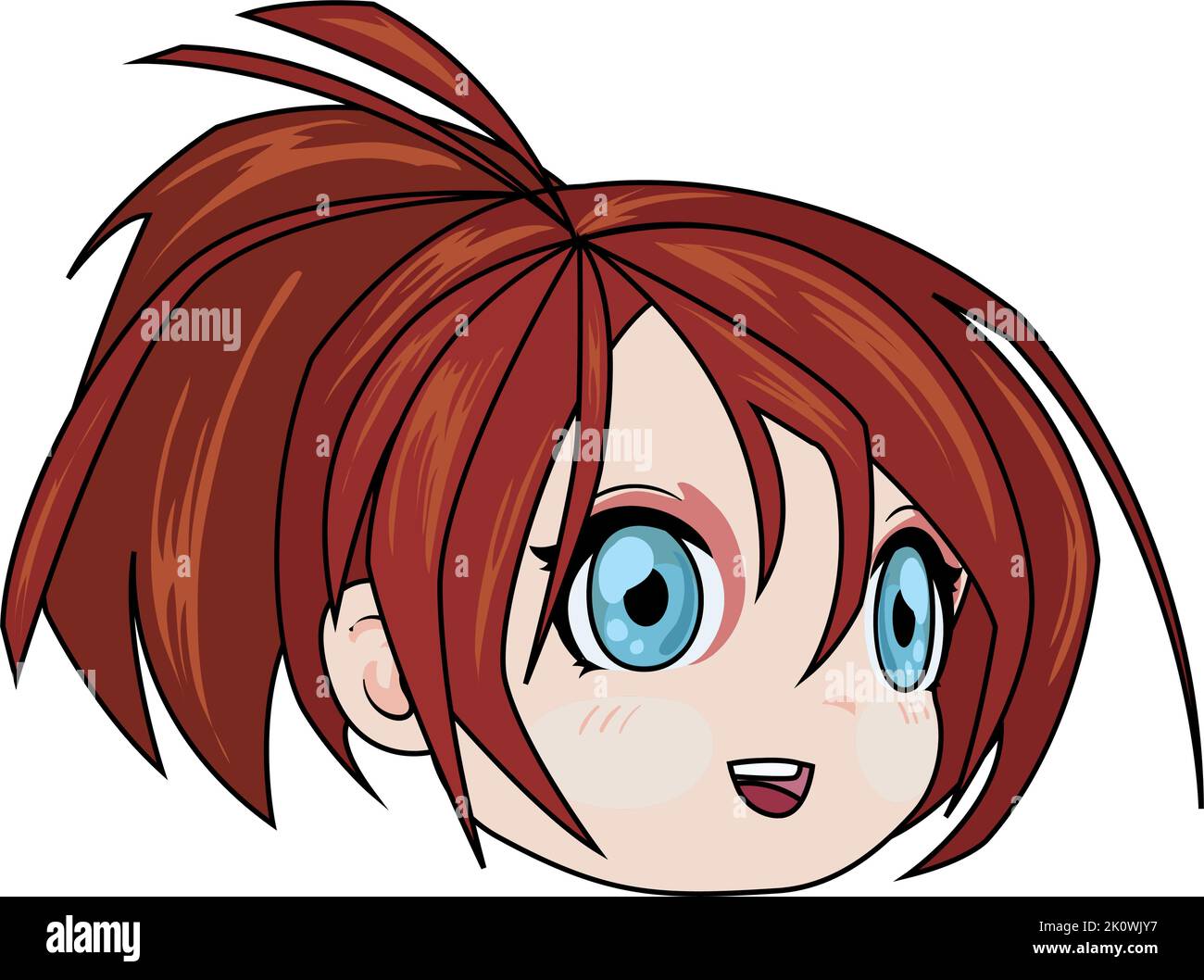 Anime Girl Face Design Stock Vector Image And Art Alamy