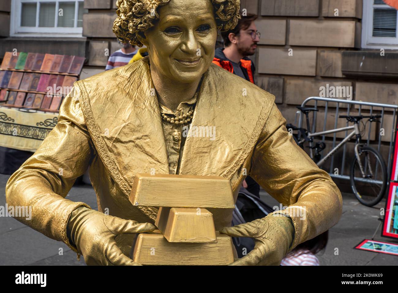 Lady Gold appears on Royal Mail during Edinburgh Festival Fringe 2022 ...