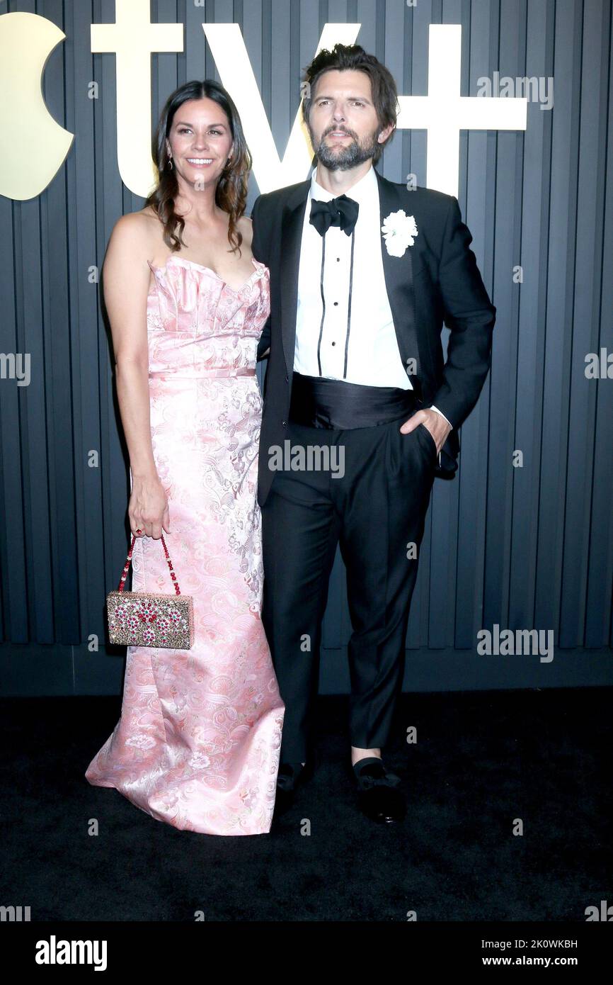 September 12, 2022, Los Angeles, CA, USA: LOS ANGELES - SEP 12: Naomi Scott, Adam Scott at the ...