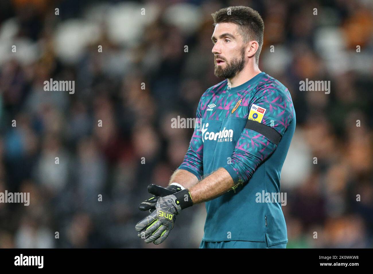 Matt Ingram #1 of Hull City during the Sky Bet Championship match Hull ...