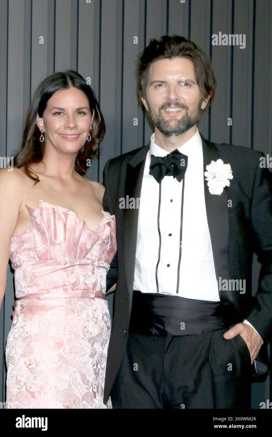 September 12, 2022, Los Angeles, CA, USA: LOS ANGELES - SEP 12: Naomi Scott, Adam Scott at the ...