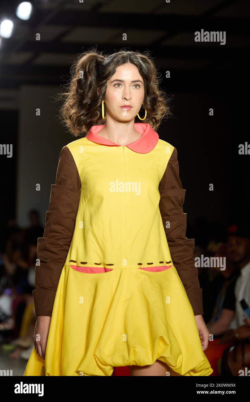 New York, New York, USA. 11th Sep, 2022. A model walks the catwalk for ...