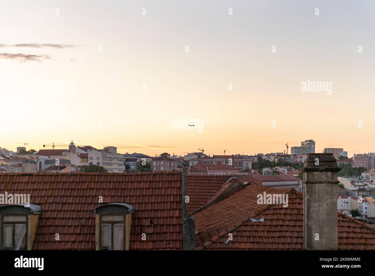 Tiled roof chimneys church hi-res stock photography and images - Alamy
